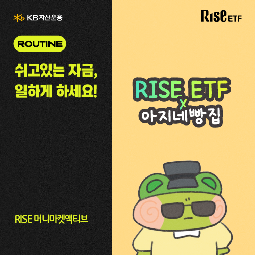 [RISE ETF X 아지네빵집] 쉬고 있는 자금, 일하게 하세요! : 네이버 블로그