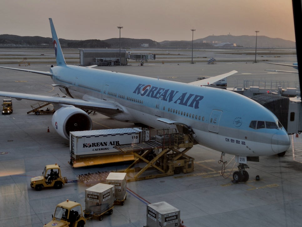 대한항공 KE659 프레스티지석 (비즈니스) 후기(B777-300 기종) / 인천공항 출발, 방콕 수완나품 공항 도착 : 네이버 블로그