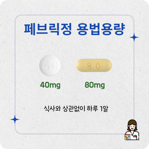 페브릭정 40mg 80mg 부작용과 복용 이유 – 통풍약 꼭 먹어야 하는 사람 : 네이버 블로그