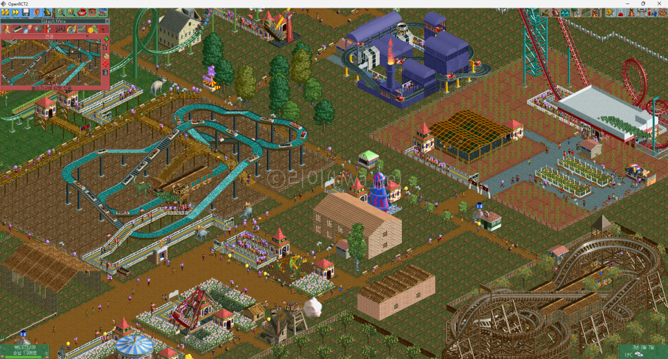 추억의 롤러코스터 타이쿤2, 스팀과 OpenRCT2로 한글판 플레이 방법 : 네이버 블로그