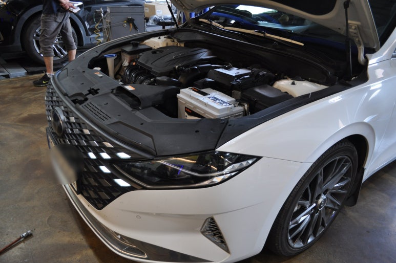 더 뉴그랜저IG 엔진 경고 등 체크 등 수리 통합 유량제어밸브 교환 고장 수리 (거성 모터스) 제너레이터 교환 발전기 대소면 ...