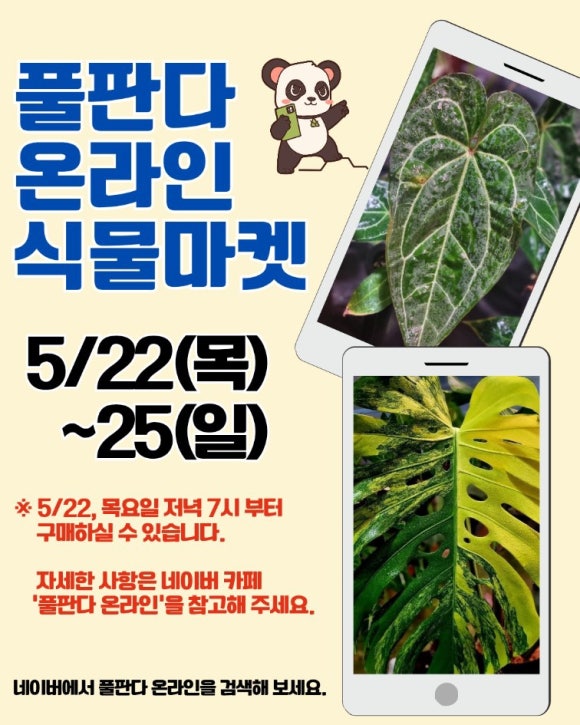 풀판다 온라인 식물마켓 5/22(목)~5/25(일) : 네이버 블로그