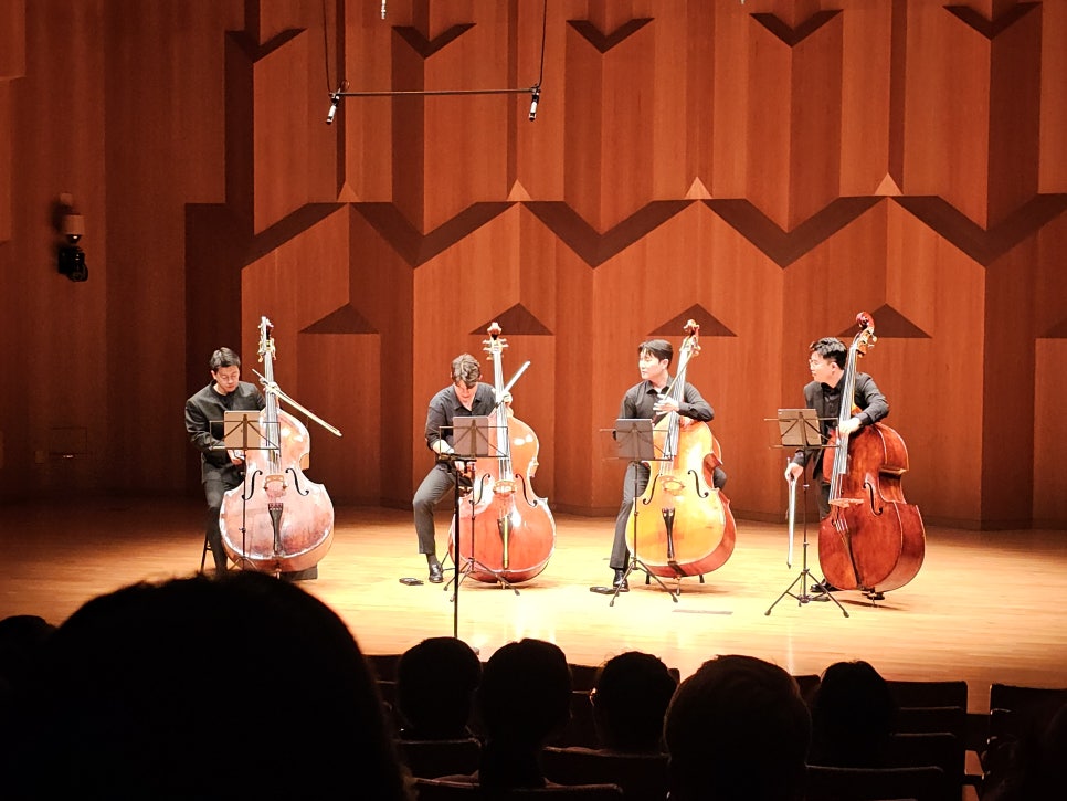 더블 베이스 4중주 앙상블의 울림, Bassmann Quartet 연주회, 예술의 전당 IBK 챔버홀(6/5) : 네이버 블로그