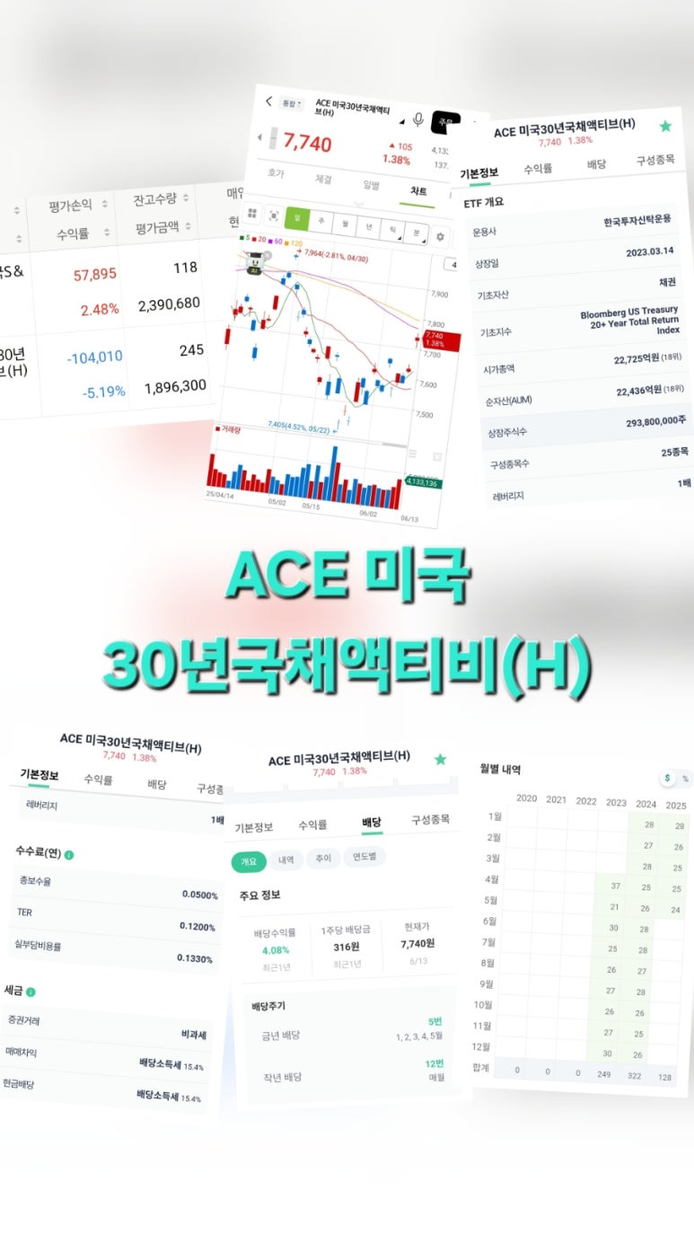 ACE 미국 30년 국채 액티브(H) ETF : 네이버 블로그