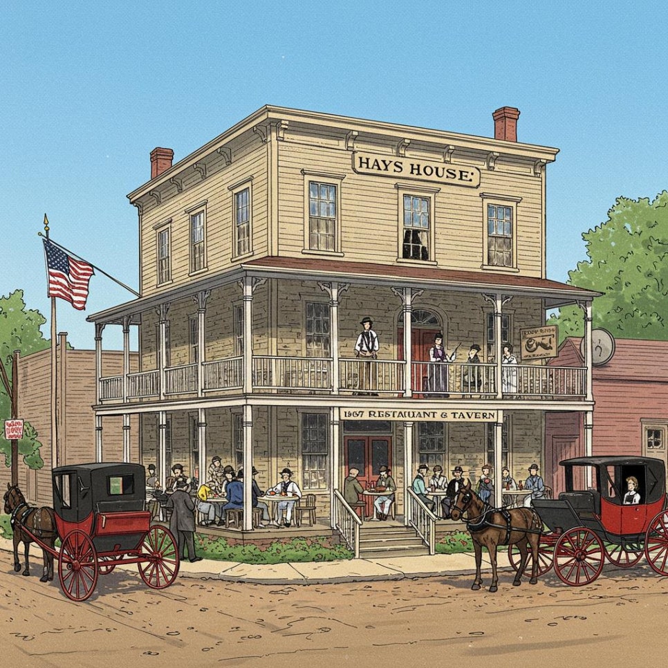 헤이즈 하우스 1857(Hays House 1857 Restaurant & Tavern)에서의 시간 여행 : 네이버 블로그