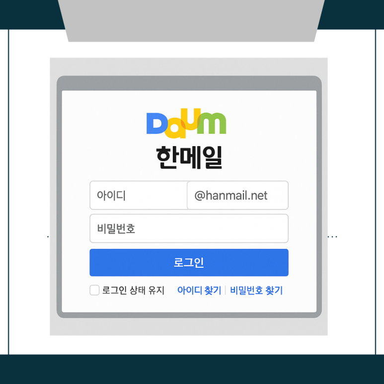 한메일 로그인 방법 다음 계정 메일 주소 확인 : 네이버 블로그
