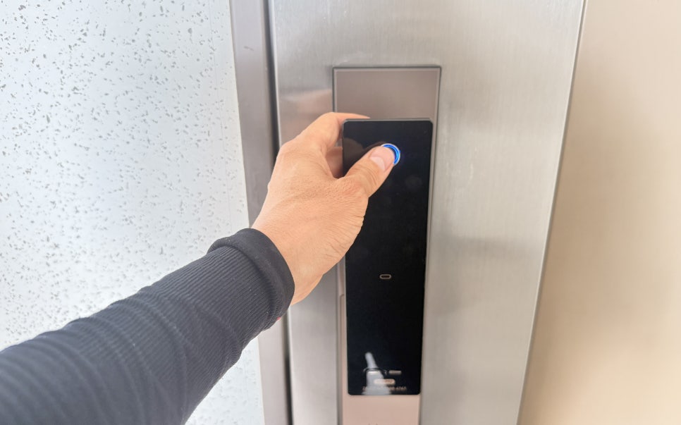 청주 용정동도어락, 한라비발디에 직방[구,삼성]푸시풀 지문인식 SHP-P52F설치 : 네이버 블로그