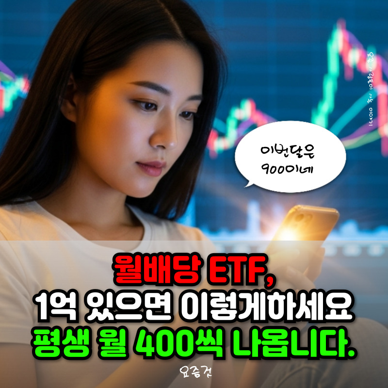 월배당 ETF, 1억있으면 이렇게하세요 월 400씩 나옵니다. : 네이버 블로그