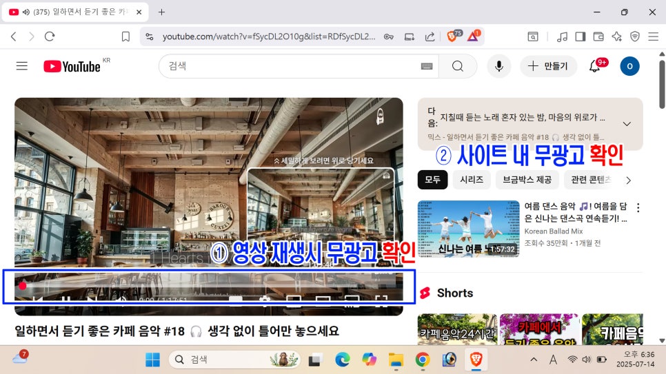 Brave 브라우저 ( 브레이브 브라우저 ) 인터넷 활용 - PC Brave 유튜브 무광고 시청 : 네이버 블로그