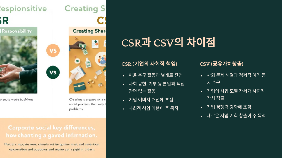 CSR 뜻 기업 사회적 책임 개념과 CSV와의 차이 : 네이버 블로그
