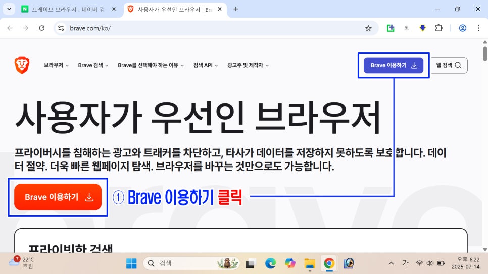 Brave 브라우저 ( 브레이브 브라우저 ) 인터넷 활용 - PC Brave 유튜브 무광고 시청 : 네이버 블로그