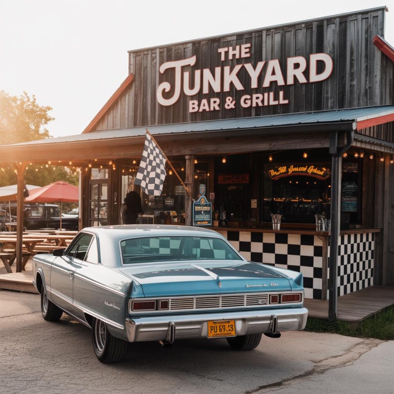더 정크야드 바 앤 그릴(The Junkyard Bar & Grill), 저녁 감성 한 잔 어디까지 즐겨봤어? : 네이버 블로그