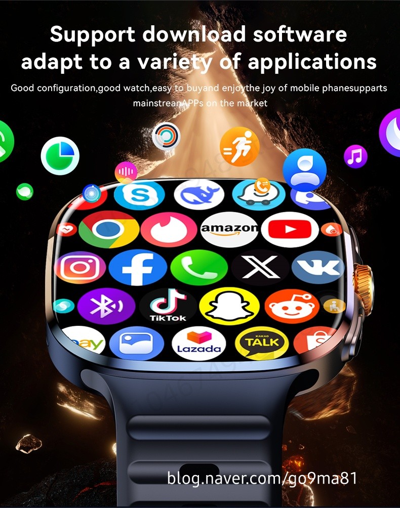 갤럭시워치울트라 짭워치 M99 Smartwatch LTE 기능이 있다고 하는 스마트워치(국내통신 제한) TMI 구입 리뷰 ( with Ai 뤼튼 ) : 네이버 블로그