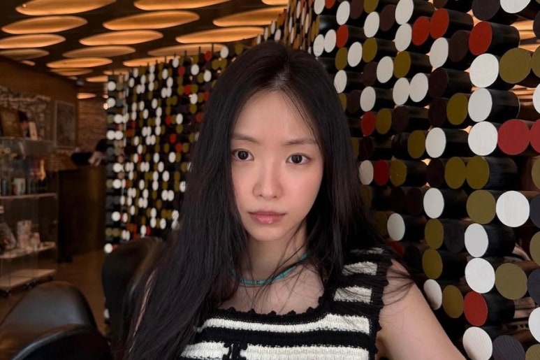 JJ JIGOTT 손나은 제이제이지고트 스트라이프 배색 니트 베스트 청량한 여름룩 셀린느맛? 10만원쌉가능 : 네이버 블로그