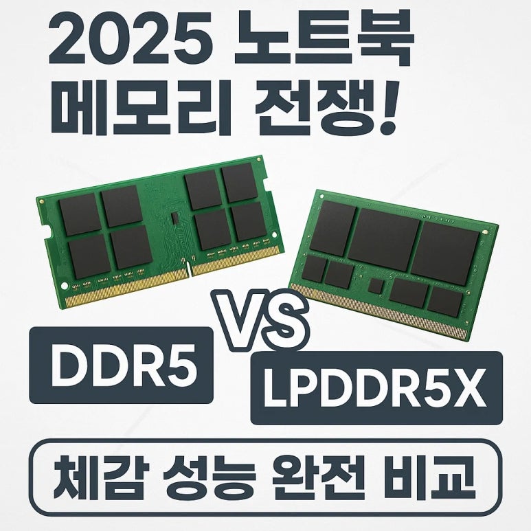 2025 노트북 메모리 전쟁! DDR5 vs LPDDR5X 체감 성능 완전 비교 : 네이버 블로그