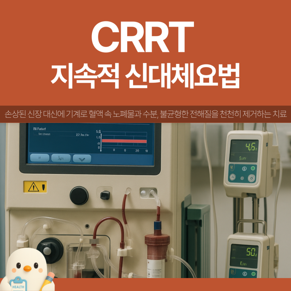 CRRT 의학용어 : 적용대상 기계 투석원리 간호 주의사항 : 네이버 블로그