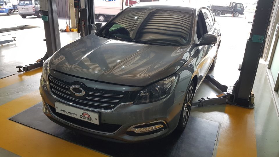 르노 삼성 SM7 CVT 미션오일과열로 인한 미션소음,변속충격,미션오일 과열메세지점등,SM5 택시쿨러+혜주파 써모밸브 장착,미션오일 순환식교환작업 -수원,화성,오산 오토핸즈 ...