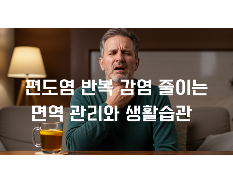 편도염 반복 감염 줄이는 면역 관리와 생활습관 : 네이버 블로그