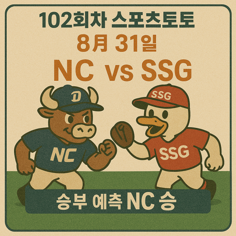 8월 31일 KBO NC vs SSG 경기분석 및 승부예측 : 네이버 블로그