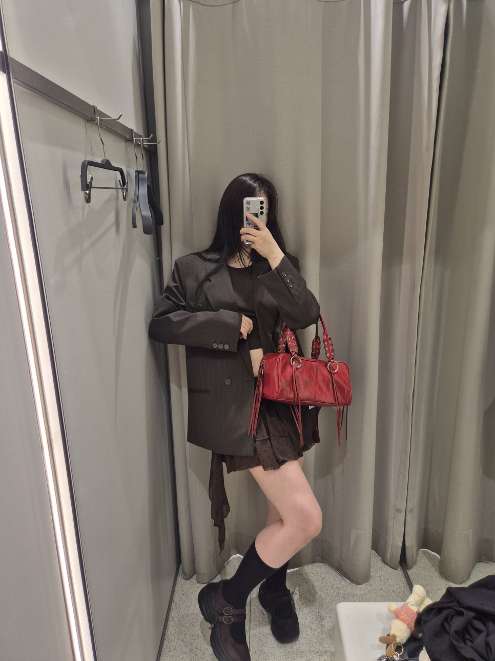 25FW 가을신상 zara , 자라옷 내가 픽한 제품은? (핀스트라이프 오버사이즈 블레이저, 플랫폼 스포티 발레리나, 러플 스커트 팬츠, 크롭 면 모달 티셔츠, 자라볼링백 ...