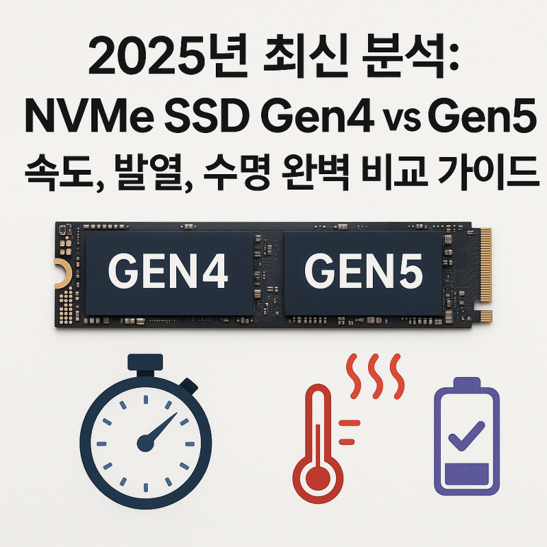 2025년 최신 분석: NVMe SSD Gen4 vs Gen5 속도, 발열, 수명 완벽 비교 가이드 : 네이버 블로그