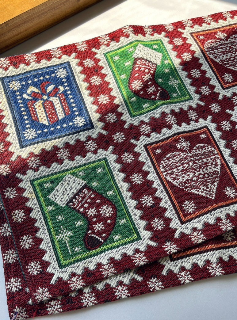 선물 양말 하트 우표모양 타피스트리 테이블매트 플레이스매트 : 네이버 블로그