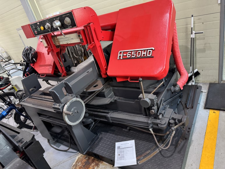 아마다 중고 밴드쏘 톱기계 튼튼한 내구성 생각하면 에이치빔 절단기 H-650HD가 정답이지 : 네이버 블로그