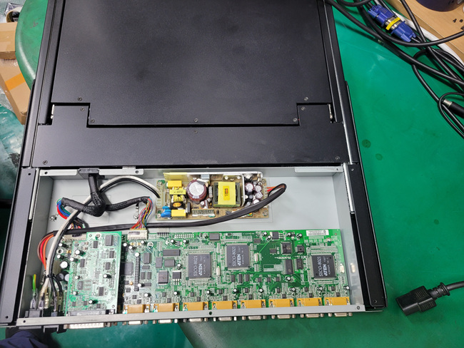 ATEN LCD KVM스위치수리 에이텐 MASTER VIEW MAX CL5708M 8포트 전원불량 수리완료 퓨라이더 ...