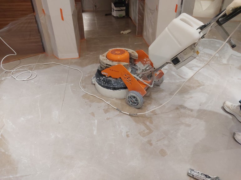 용인 수지 래미안 이스트팰리스2단지아파트 현관 복도 대리석 연마광택&테낙스줄눈시공 : 네이버 블로그