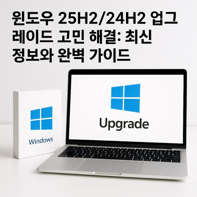 윈도우 25H2/24H2 업그레이드 고민 해결: 최신 정보와 완벽 가이드 (2025년 9월) : 네이버 블로그