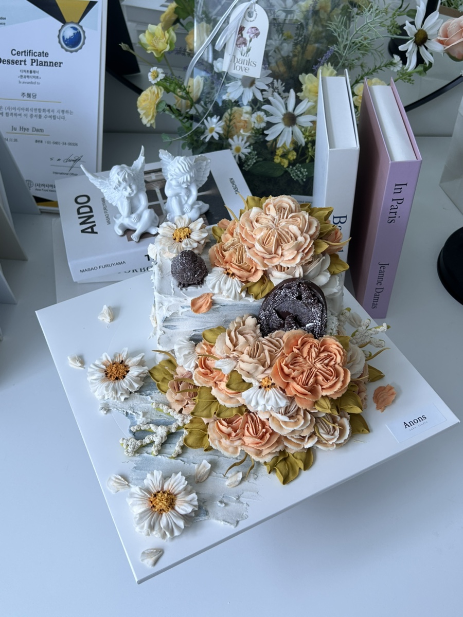 전주 떡케이크ㅣ가을내음 가득 나는 아논스만의 디자인케이크 : 네이버 블로그