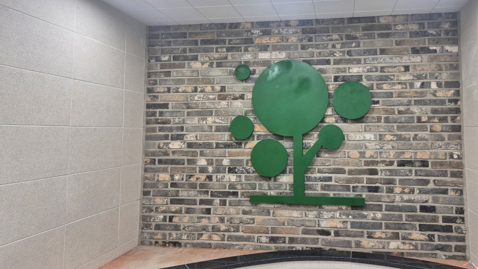 인조조경 인테리어, 원주초교 화장실 입구 조화식물 플랜테리어 시공 : 네이버 블로그