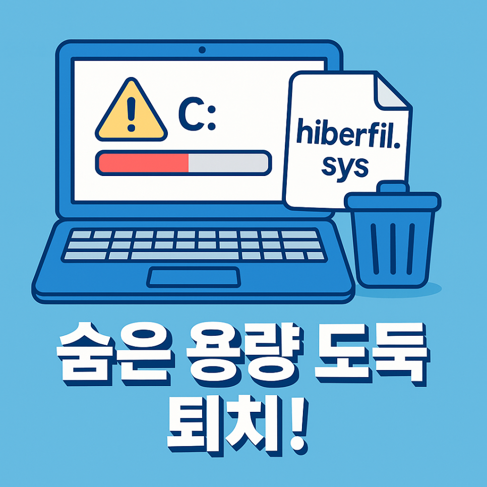 C드라이브 용량 부족의 주범, hiberfil.sys 파일 삭제 가이드 : 네이버 블로그