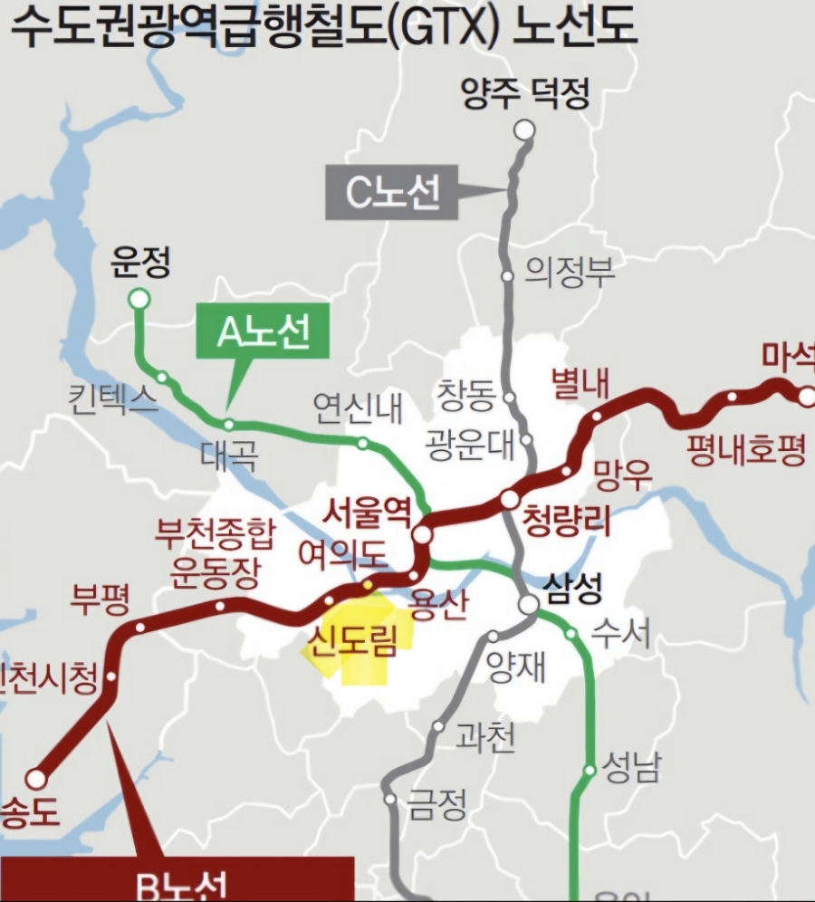 신도림역, GTX-B노선. 신도림태영데시앙아파트 강세일까? : 네이버 블로그