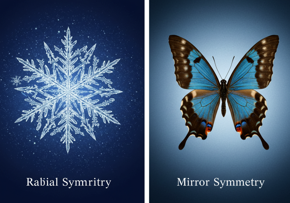 시메트리 symmetry, asymmetry 뜻 / mirror-symmetry, radial symmetry ...