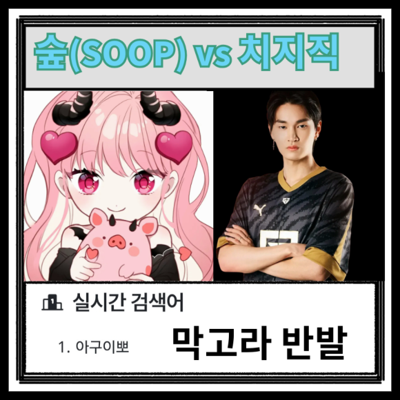 결국은 터지고 말게 된 아프리카 티비(SOOp = 숲) vs 치지직 간의 막고라 - 기존 플랫폼 이적을 선포한 김된모(안승원)과 아구이뽀와 합방했단 사유로 비난 여론이 상승 ...