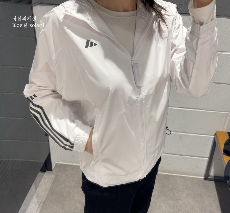 아디다스 에센셜 윈드브레이커, 3S & 하이퍼 글램 2종 비교 후기 : 네이버 블로그