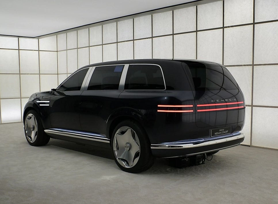 제네시스 2025 GV90 플래그십 대형 SUV 전기차의 양산형 모델 포착 : 네이버 블로그