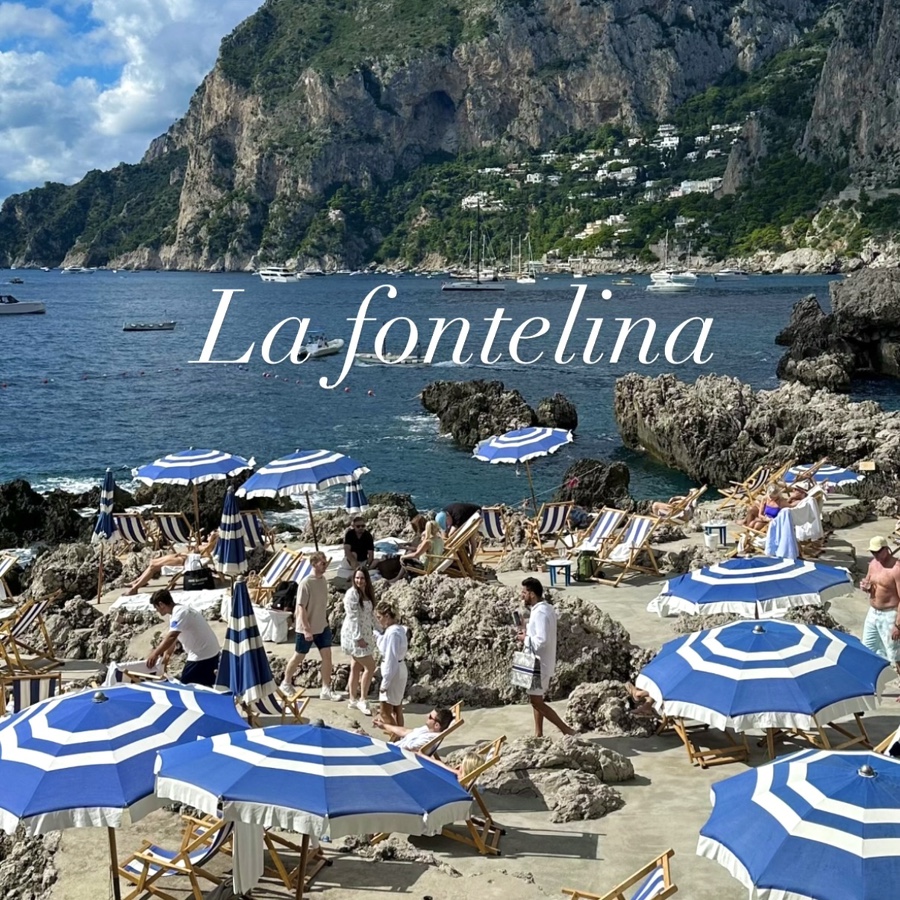 [이탈리아 카프리 여행] 라 폰텔리나 비치클럽(La fontelina) l카프리에서 가장 아이코닉한 곳 : 네이버 블로그