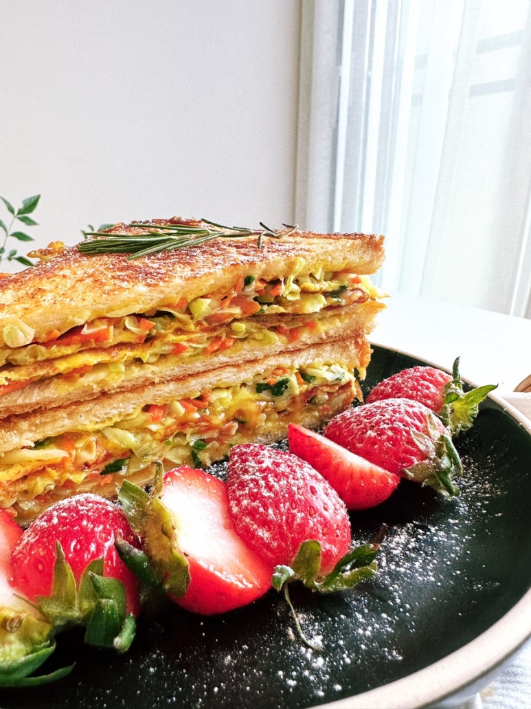 길거리토스트 만들기 원팬토스트 레시피 양배추계란 토스트 만드는법 : 네이버 블로그