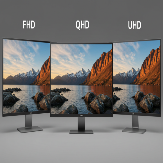 모니터 해상도 확인 및 FHD QHD UHD 차이 : 네이버 블로그