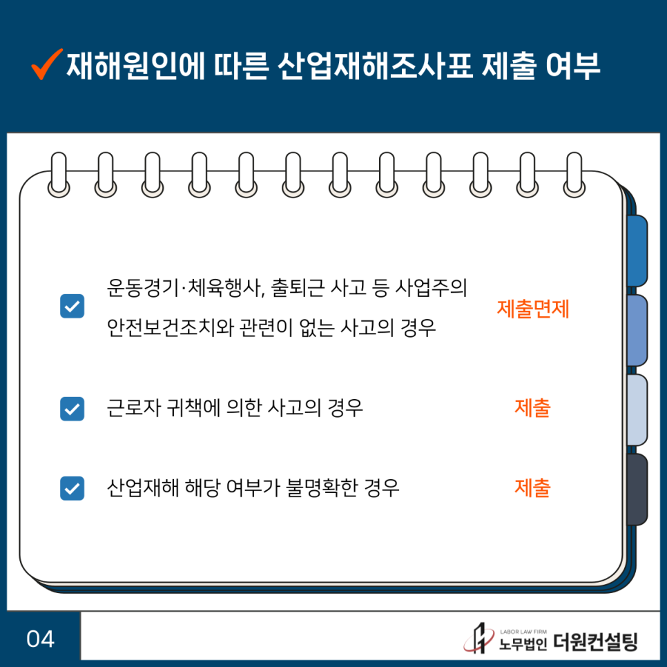 산업안전 산업재해조사표 제출대상 및 재해원인에 따른 제출 여부 판단 네이버 블로그