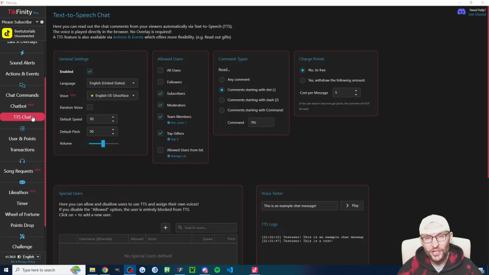 틱피니티 TikFinity 완벽 설정법 2편 | 틱톡 라이브 전자녀 댓글 읽기(텍스트 음성변환, TTS) : 네이버 블로그