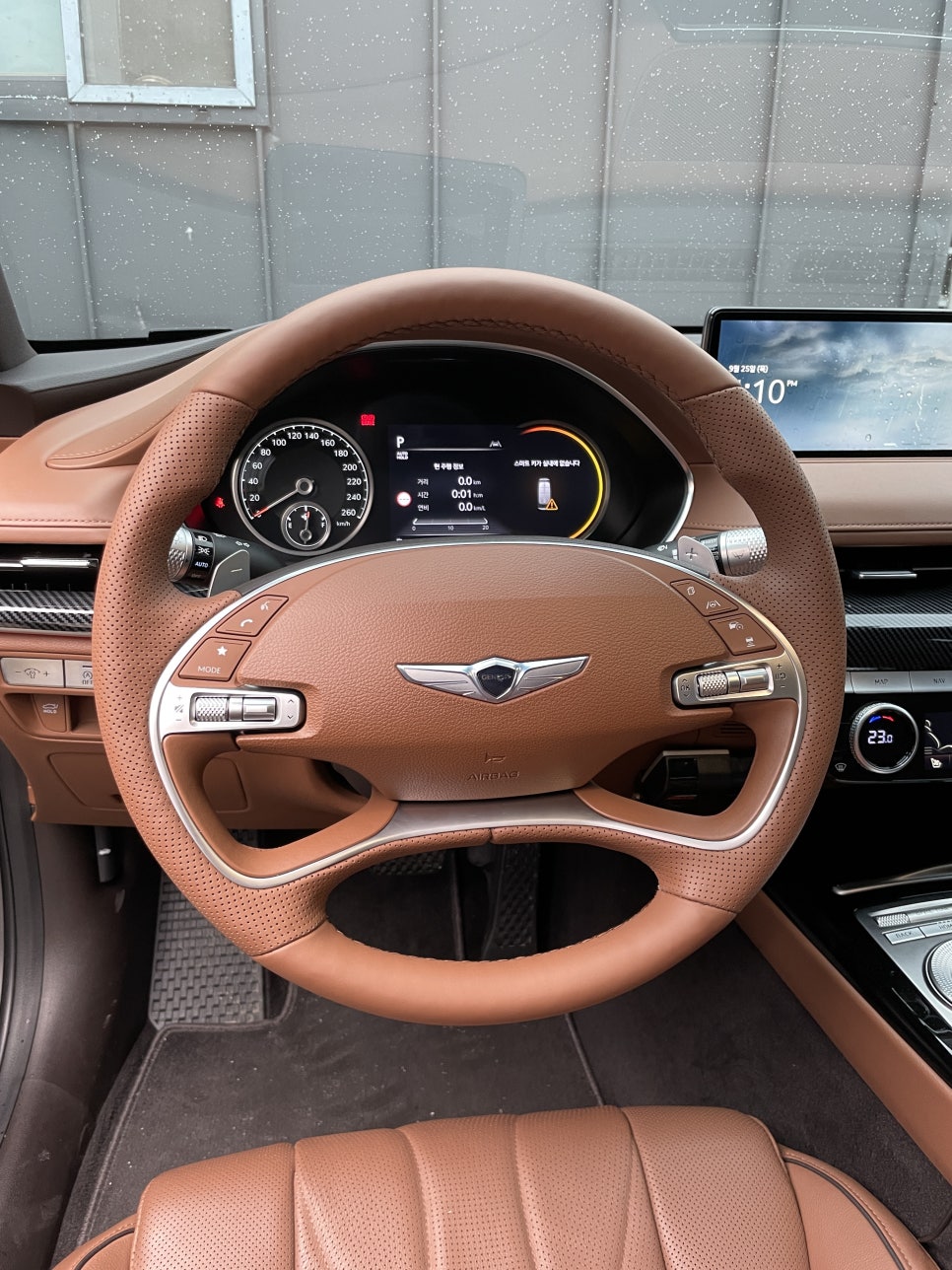 제네시스 rg3 하바나브라운 핸들가죽교체 : 네이버 블로그