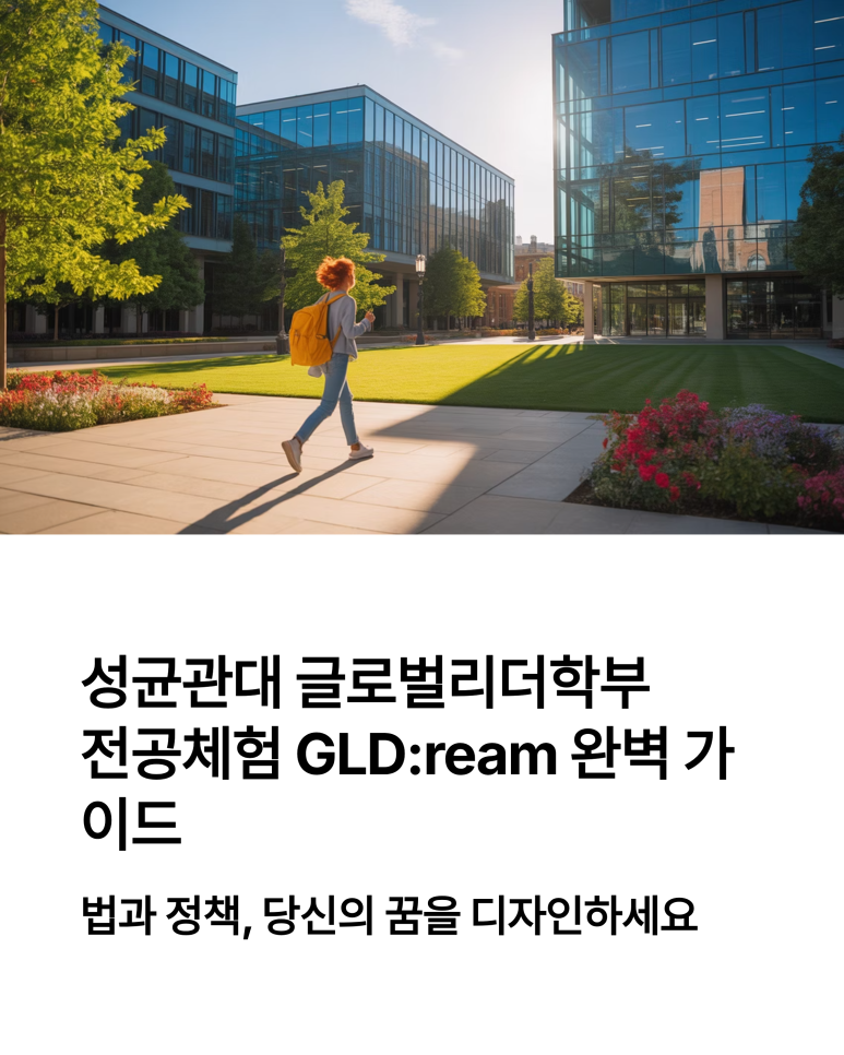 성균관대 글로벌리더학부 전공체험 GLD:ream 참가꿀팁 대방출! : 네이버 블로그