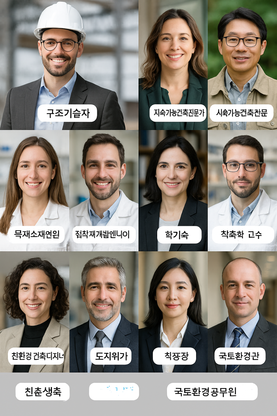 GLT목재, CLT목재(구조기술자, 목조건축엔지니어, 지속가능건축전문가, 산림정책연구원, 목재소재연구원, 접착제개발엔지니어 ...
