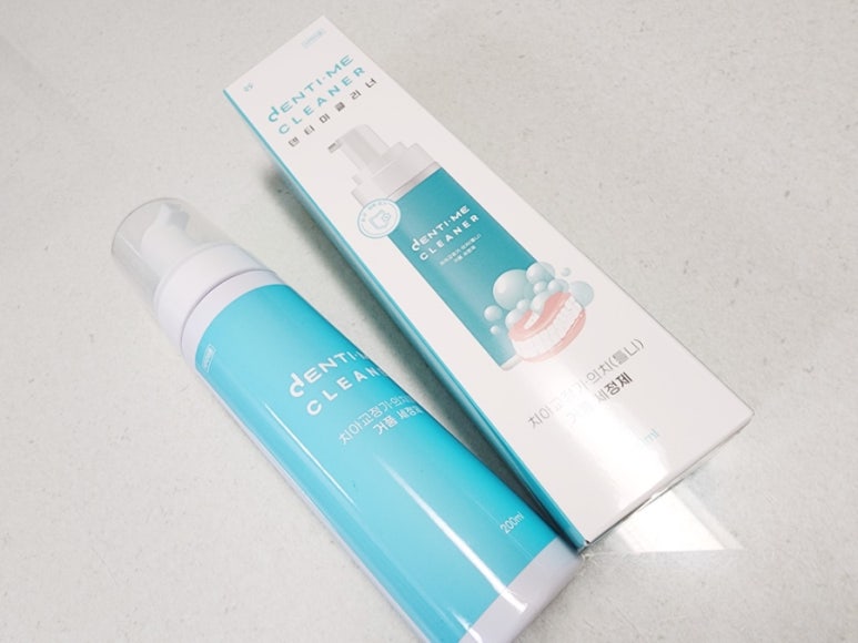 덴티미클리너 교정기 거품 세정제 구입. 소아 탈착식 교정기 세척하기 : 네이버 블로그