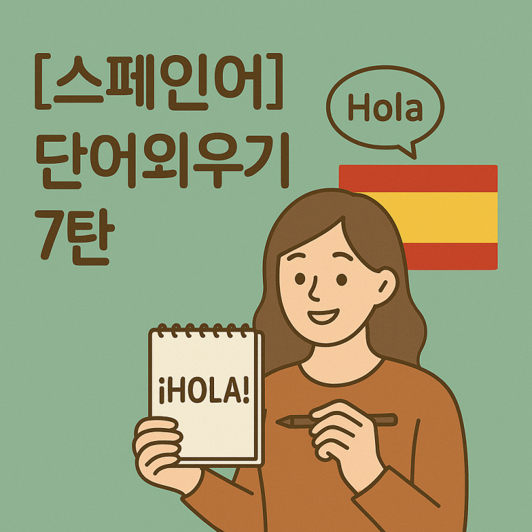 [스페인어] 단어외우기_7 : 네이버 블로그