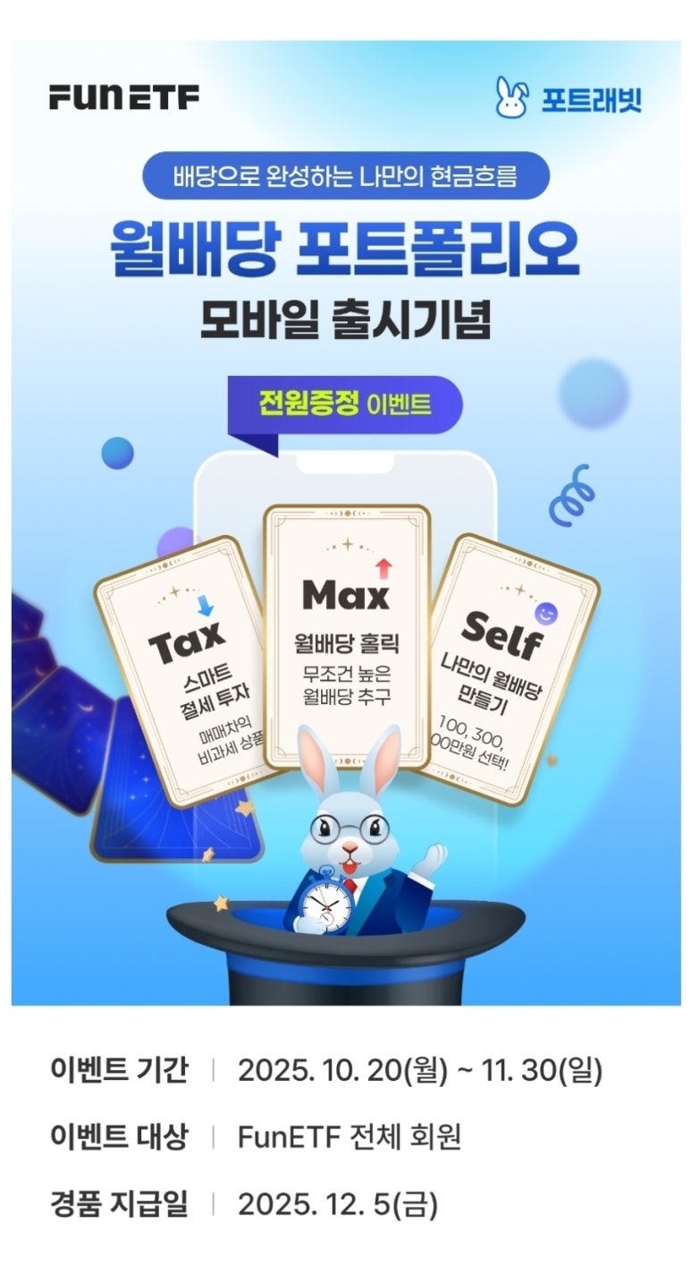 FUN ETF 월배당 포트폴리오 공유이벤트 : 네이버 블로그