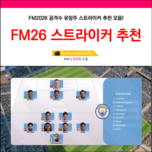 fm26 유망주 스트라이커 공격수 추천 모음 : 네이버 블로그
